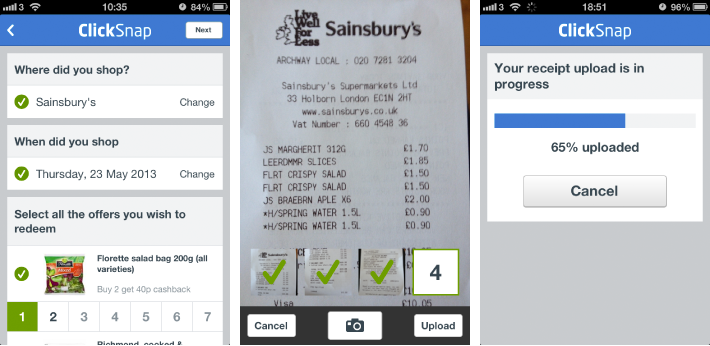 ClickSnap app - Get paid cashback on your everyday supermarket ...