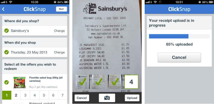 ClickSnap app - Get paid cashback on your everyday supermarket ...